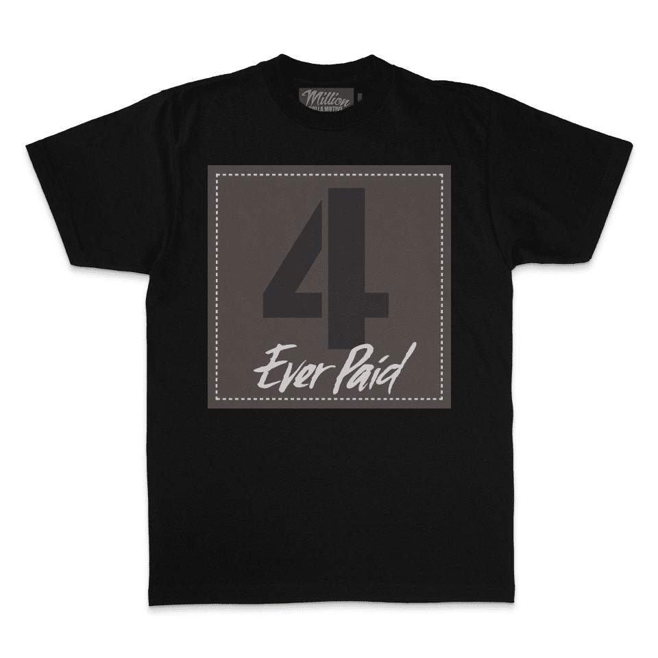 4 Ever Paid - Cave Stone on Black T-Shirt – Million Dolla Motive