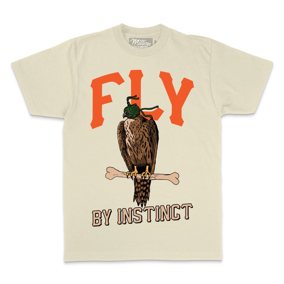 Fly By Instinct - Natural Sail T-Shirt – Million Dolla Motive