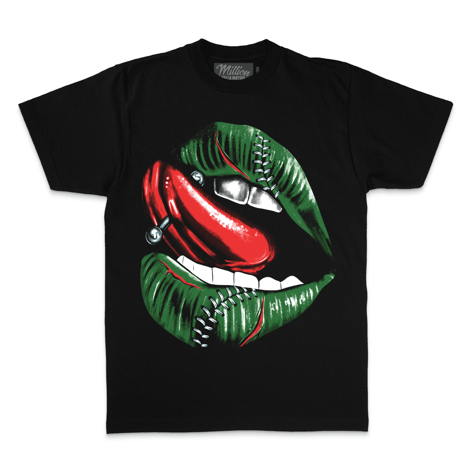 Mexico Lips (El Grito) - Black T-Shirt – Million Dolla Motive