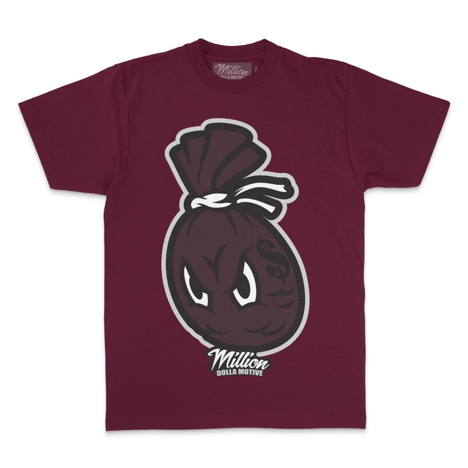 Money Bag - Maroon T-Shirt – Million Dolla Motive