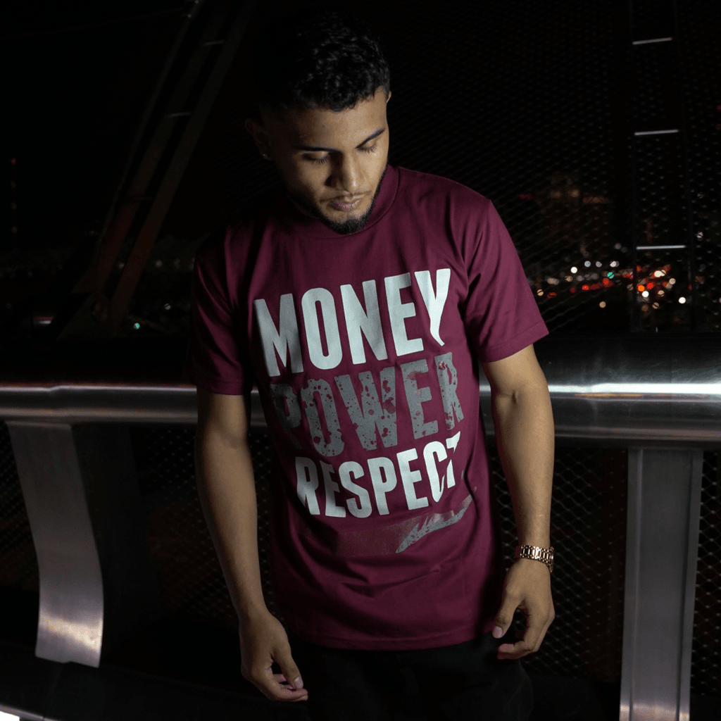 Money Power Respect - Maroon T-Shirt – Million Dolla Motive