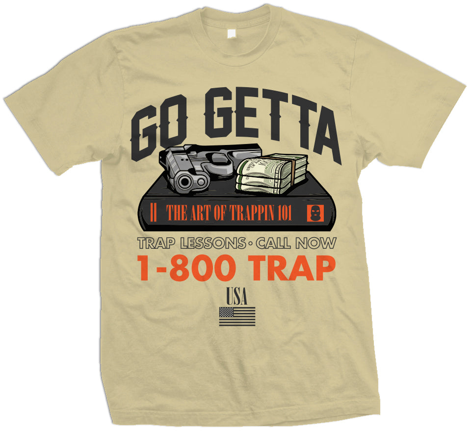 Go Getta - Khaki T-Shirt – Million Dolla Motive