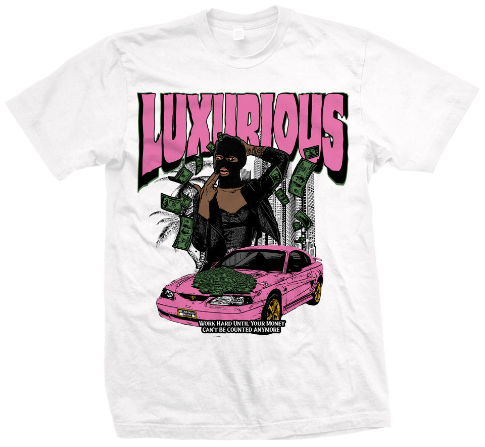 Luxurious Bandit - White T-Shirt – Million Dolla Motive