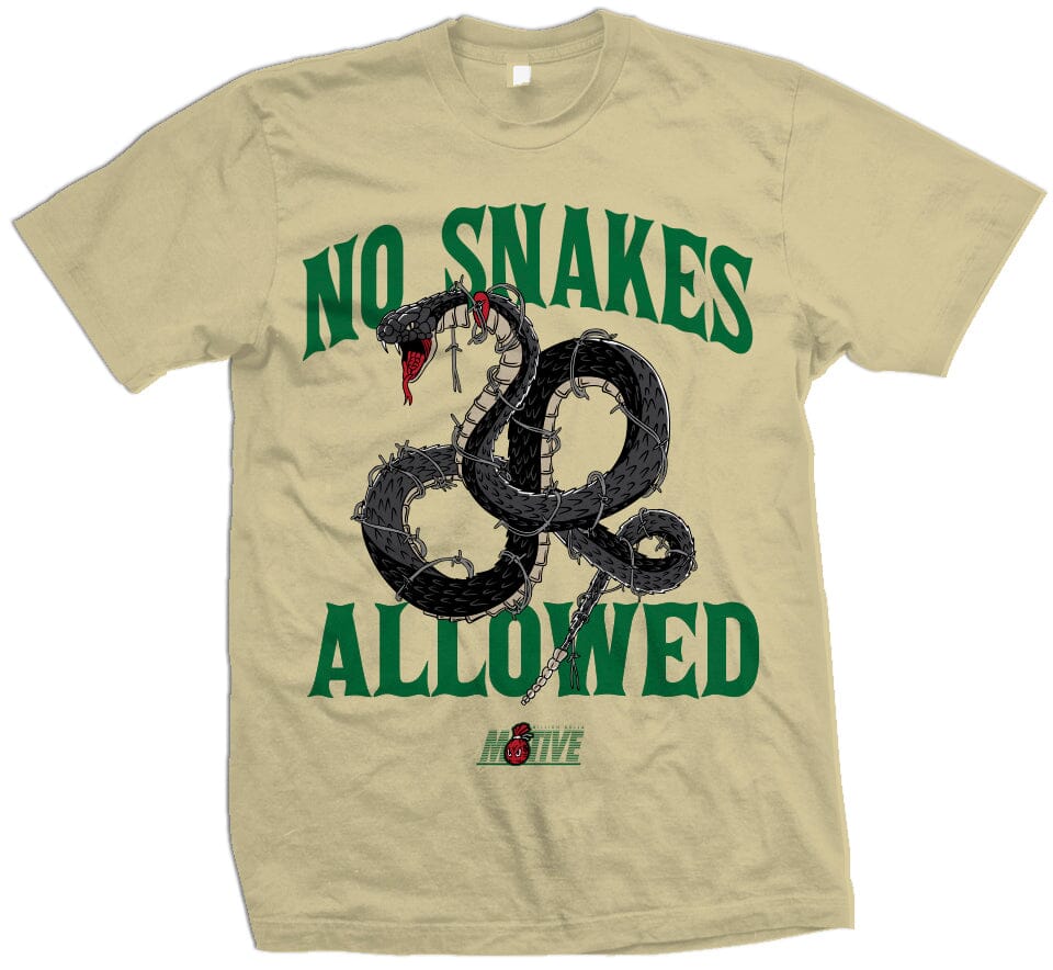 No Snakes Allowed - Khaki T-Shirt – Million Dolla Motive