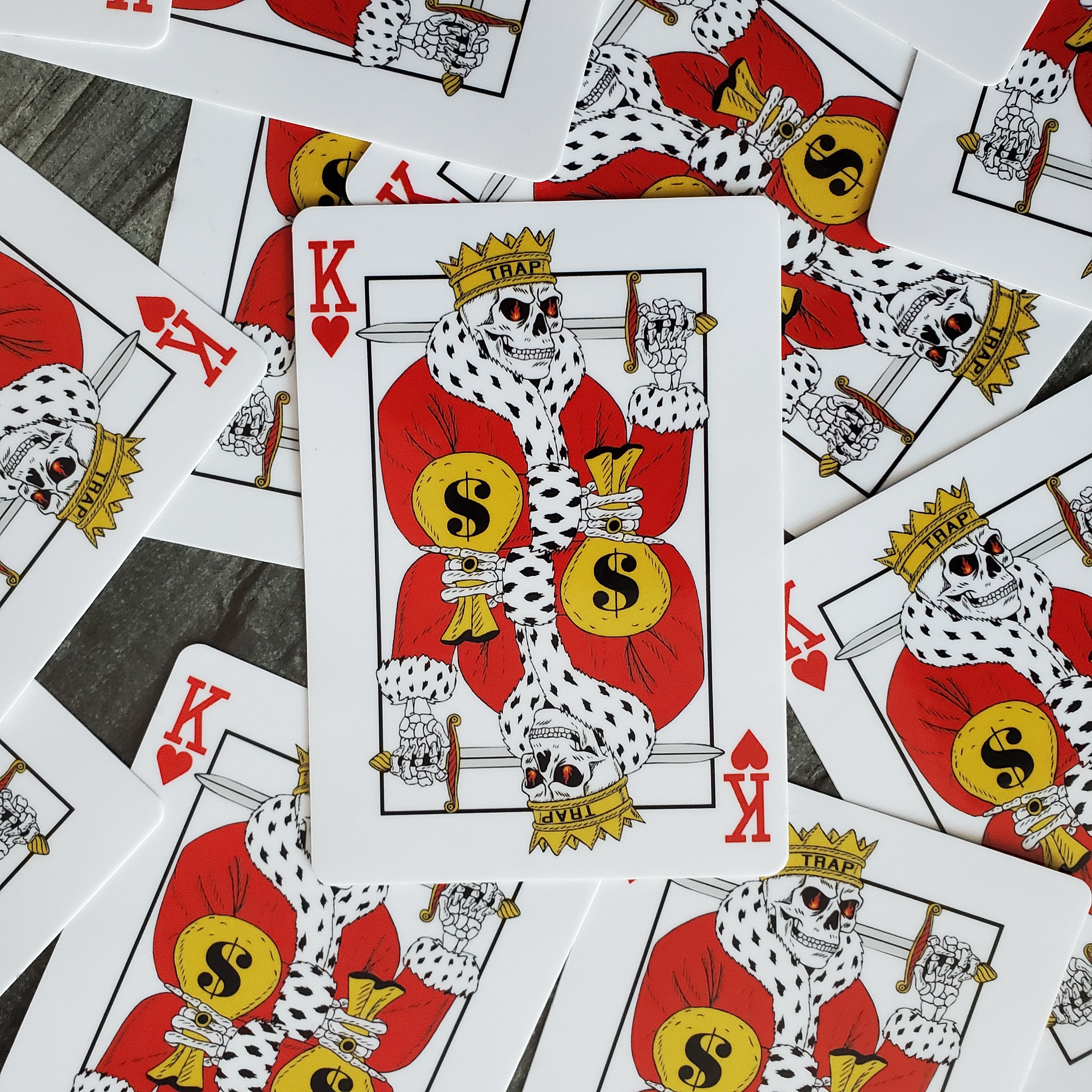 Trap King Card Sticker – Million Dolla Motive