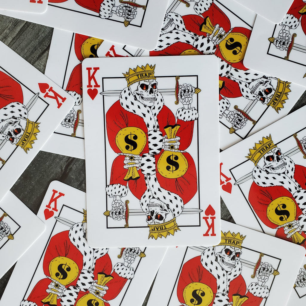Trap King Card Sticker – Million Dolla Motive